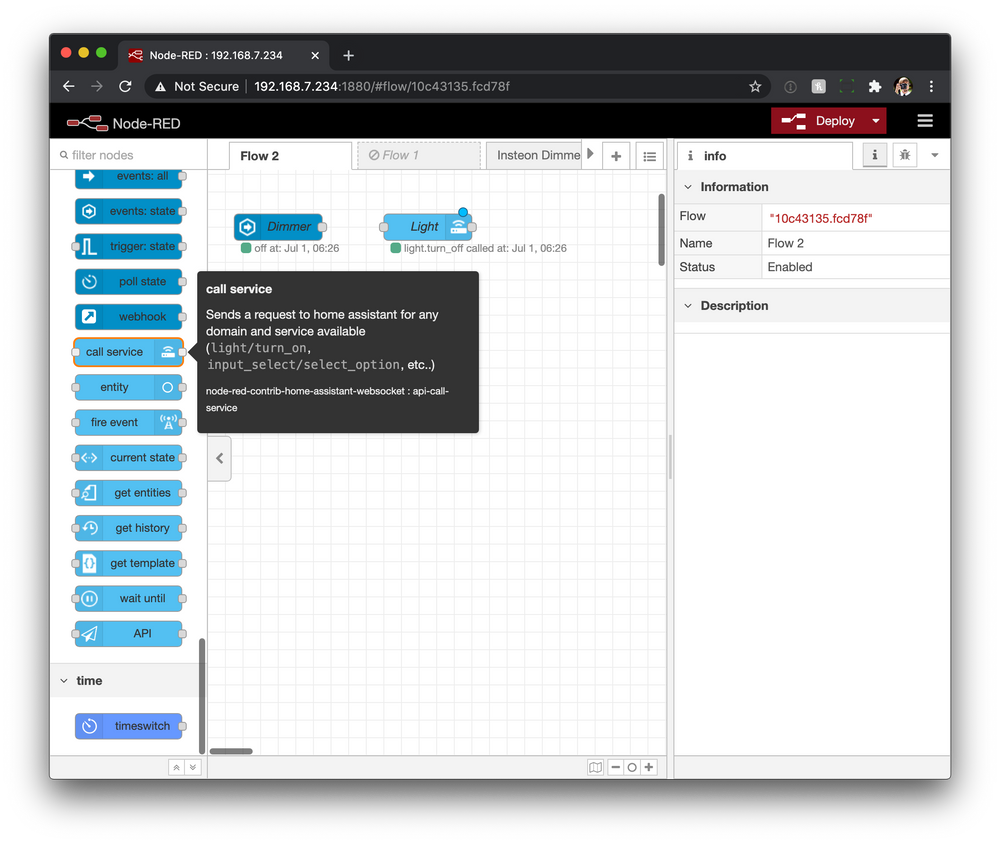 Installing Node Red in Docker for Home Assistant